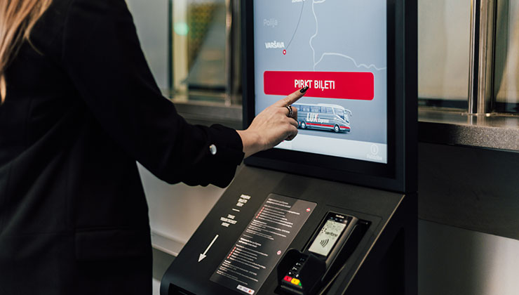 Lux Express introduces Latvia’s first long-distance bus ticket machines.